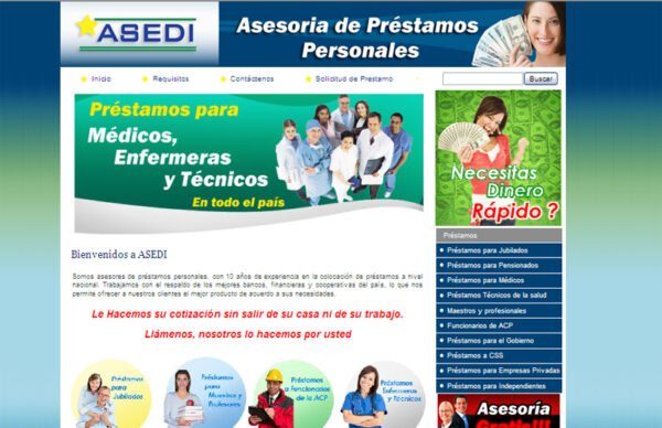 ASEDI-Asesoría de Préstamos Personales en Panamá - Diseño de Páginas ...